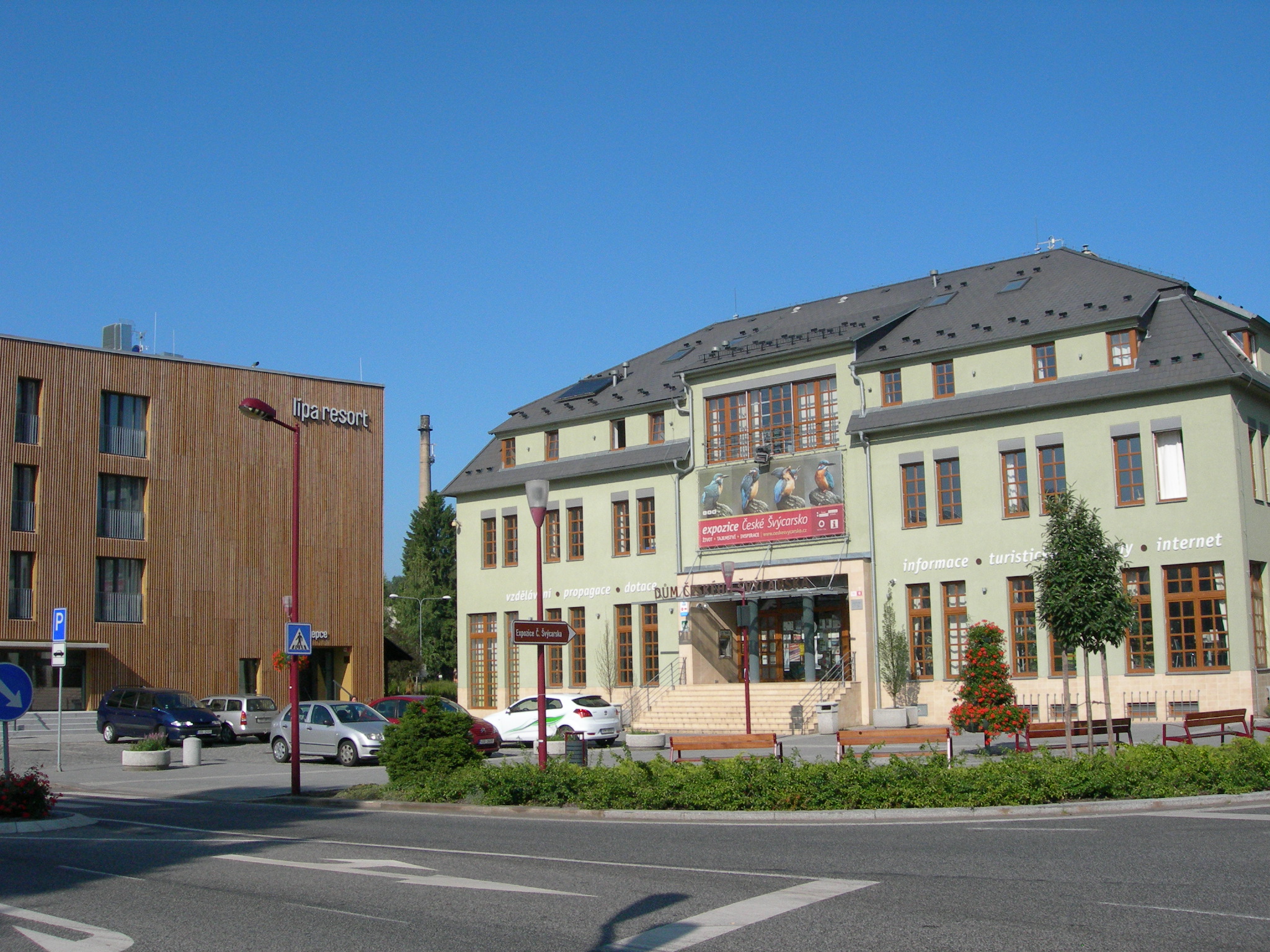 Krásná lípa - centre of National park Bohemian Switzerland