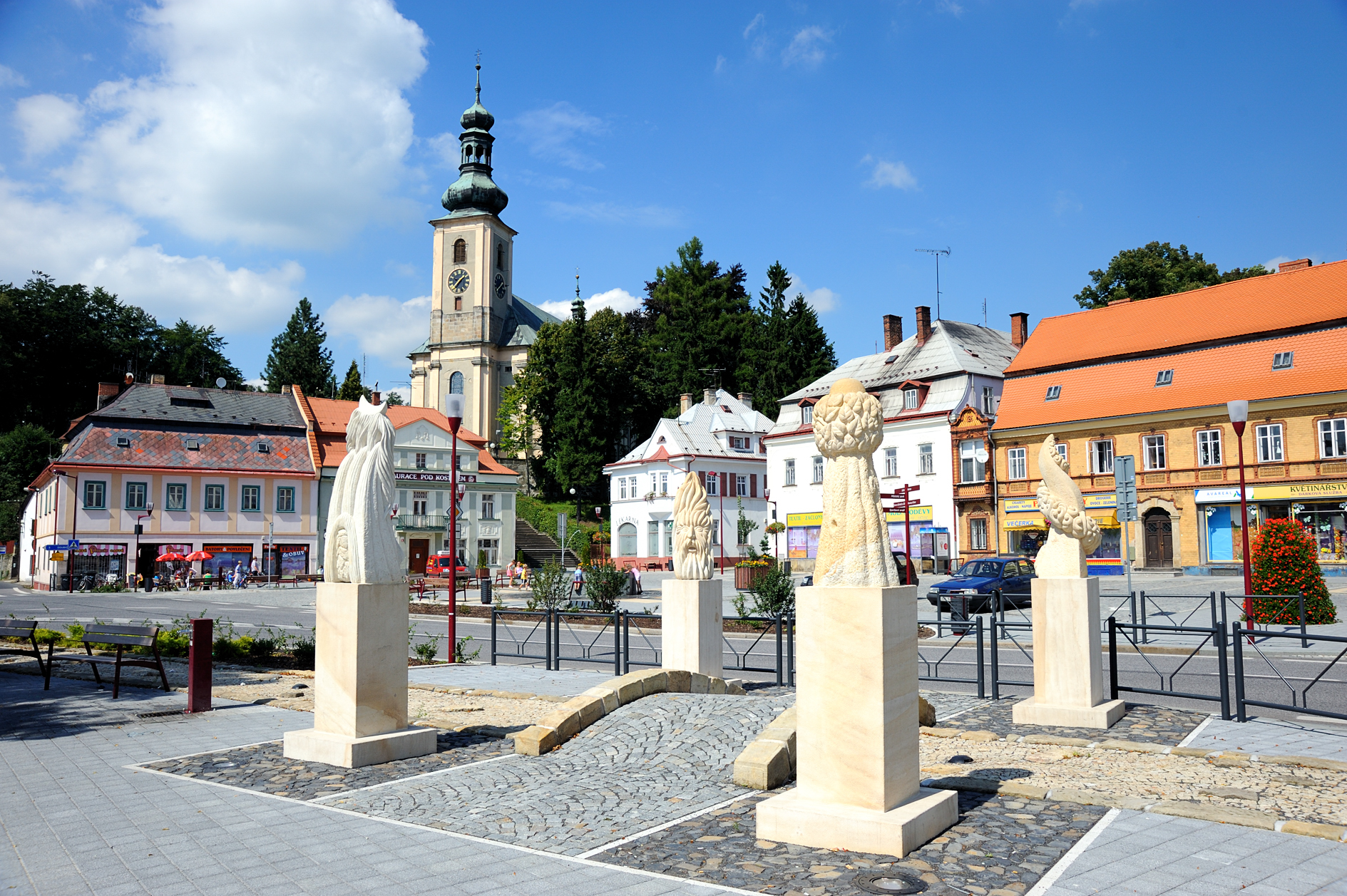 Krásná lípa - centre of National park Bohemian Switzerland
